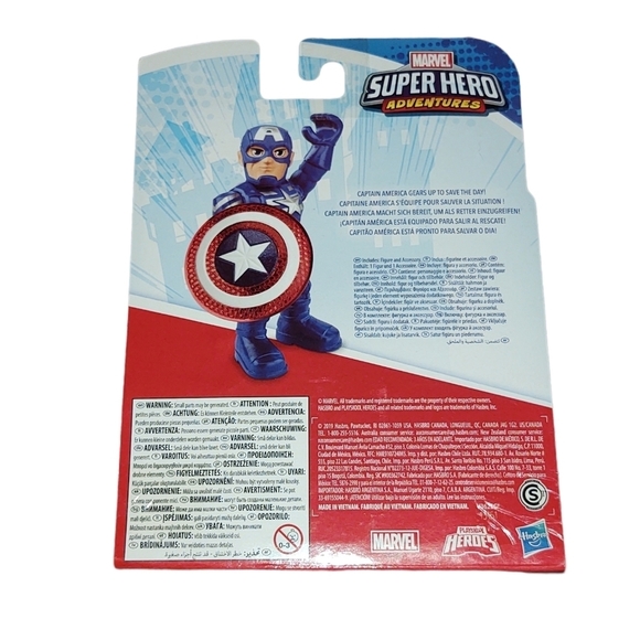 Hasbro | Toys | Playskool Marvel Super Hero Adventures 5 Inch Captain ...